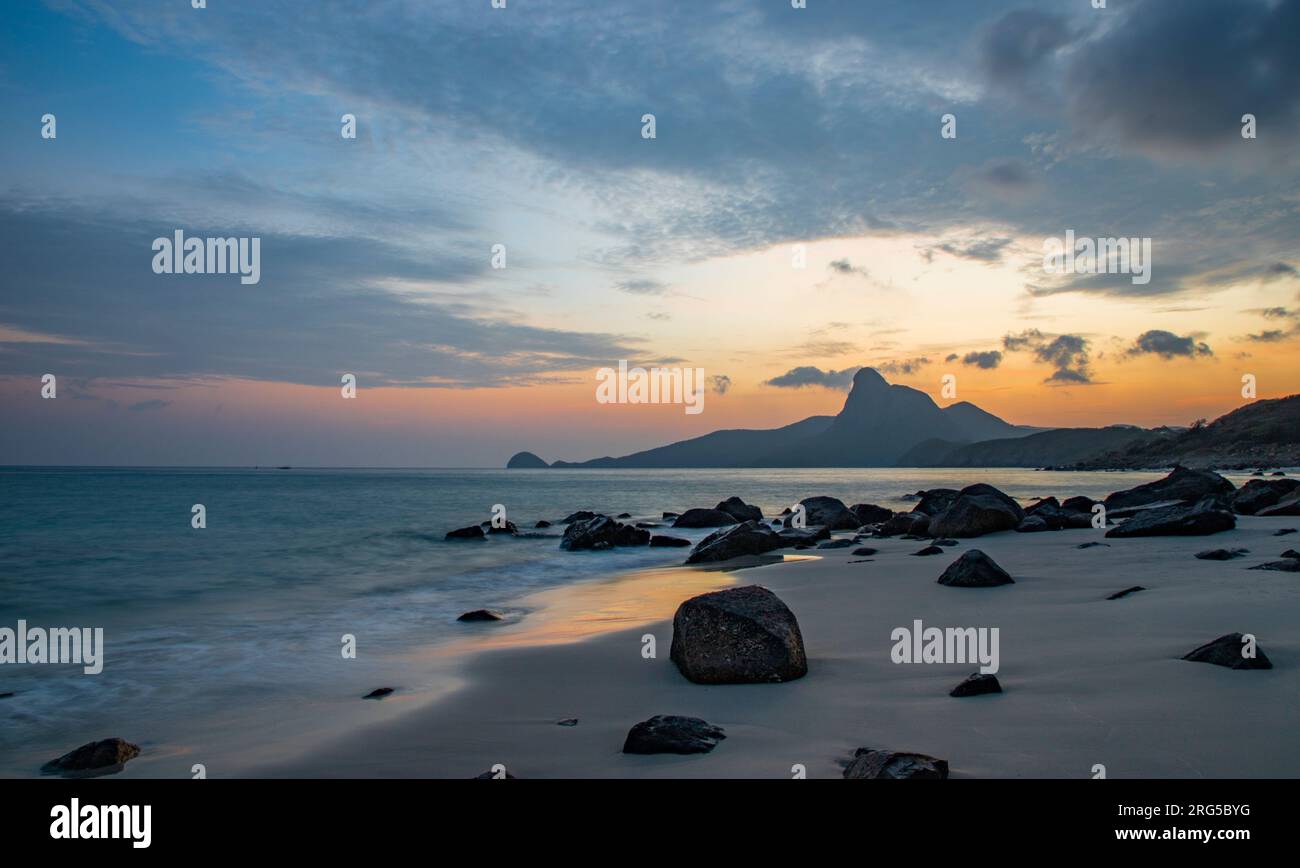Sunset at Bai Nhat beach, Con Dao island, Ba Ria Vung Tau, Vietnam ...