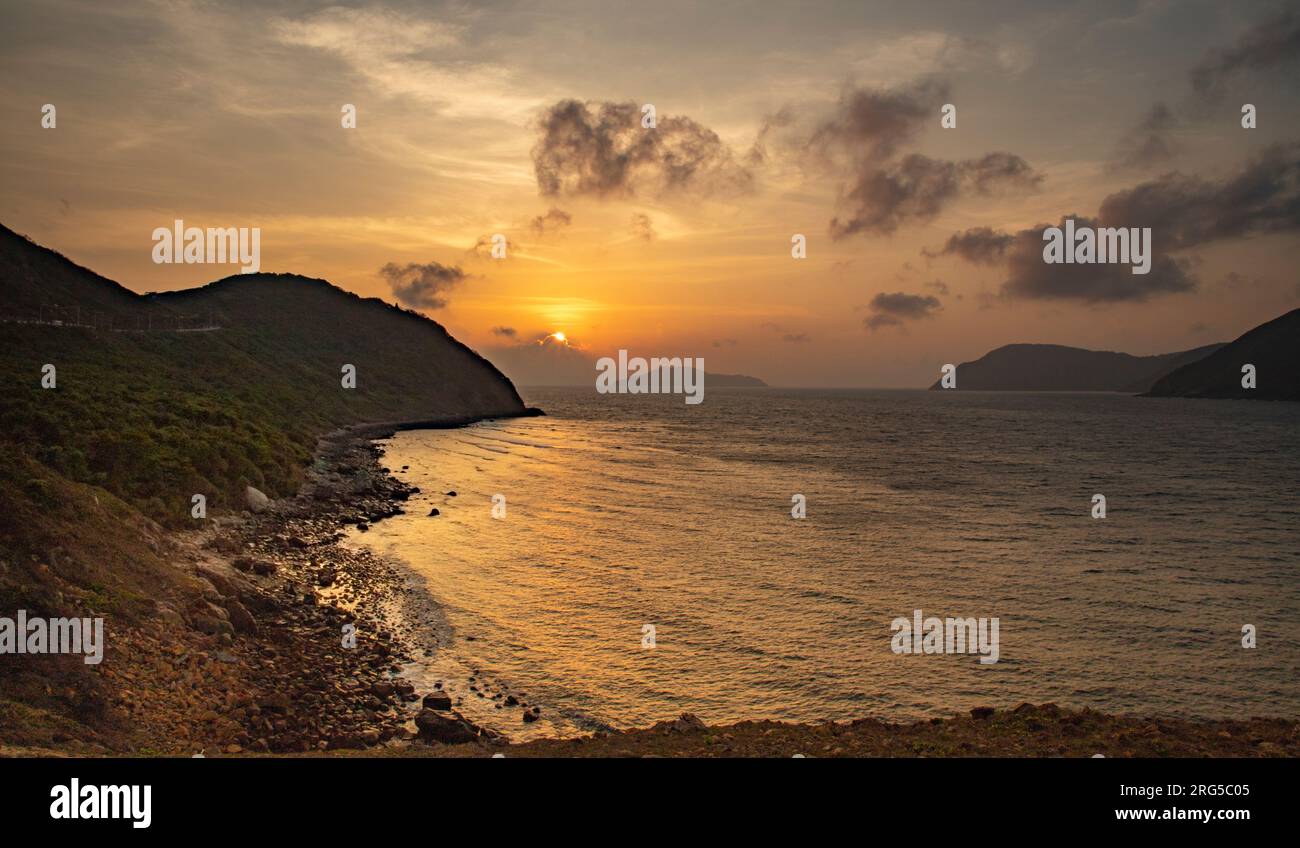 Sunset at Bai Nhat beach, Con Dao island, Ba Ria Vung Tau, Vietnam ...