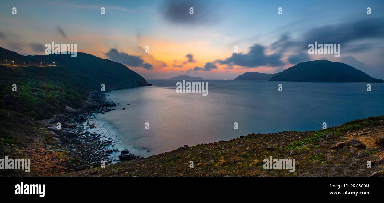 Sunset at Bai Nhat beach, Con Dao island, Ba Ria Vung Tau, Vietnam ...