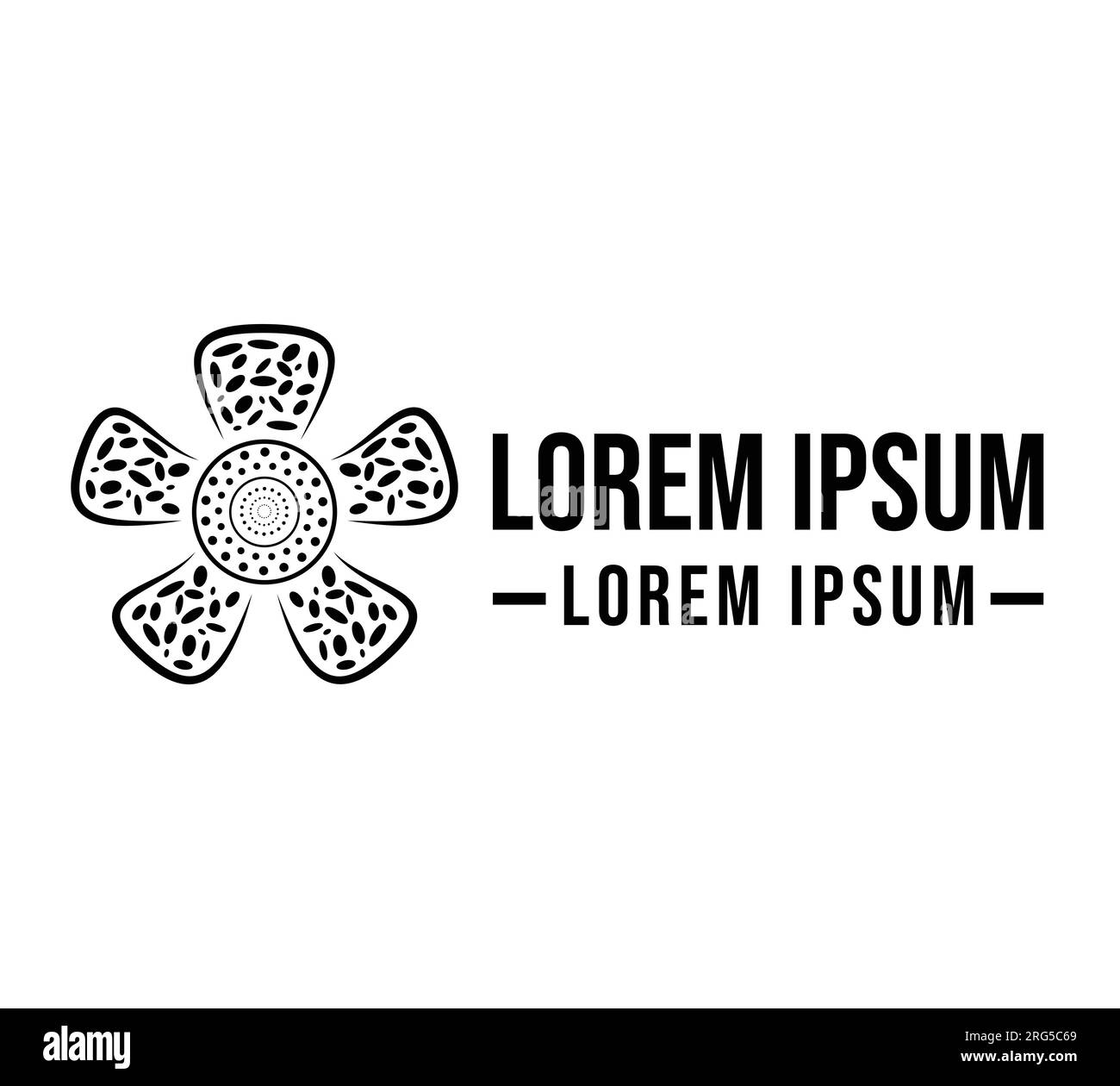 Rafflesia arnoldi flower logo isolated. Vector, illustration, logo ...