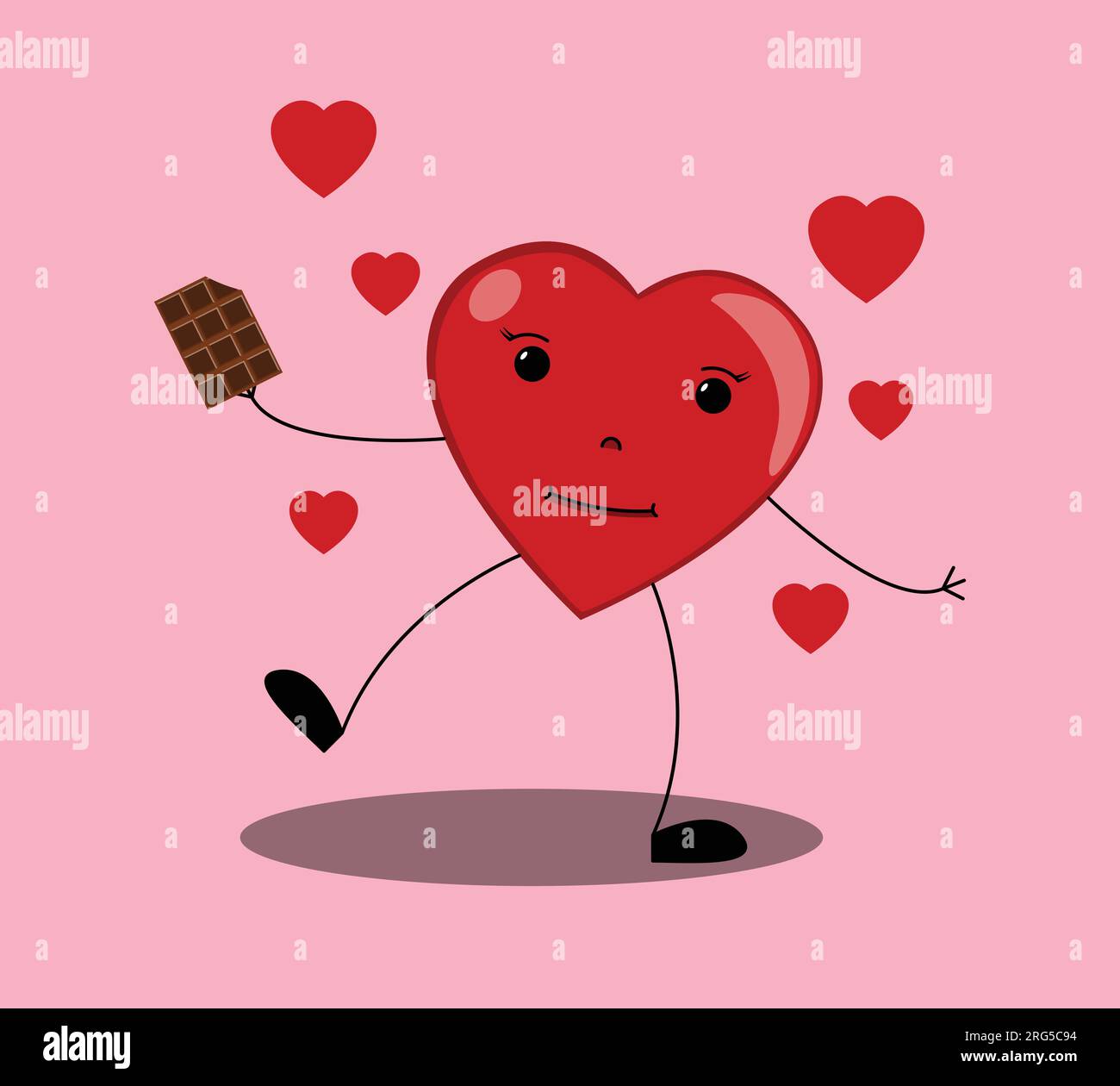 Cute design chocolate love Stock Vector Images - Alamy