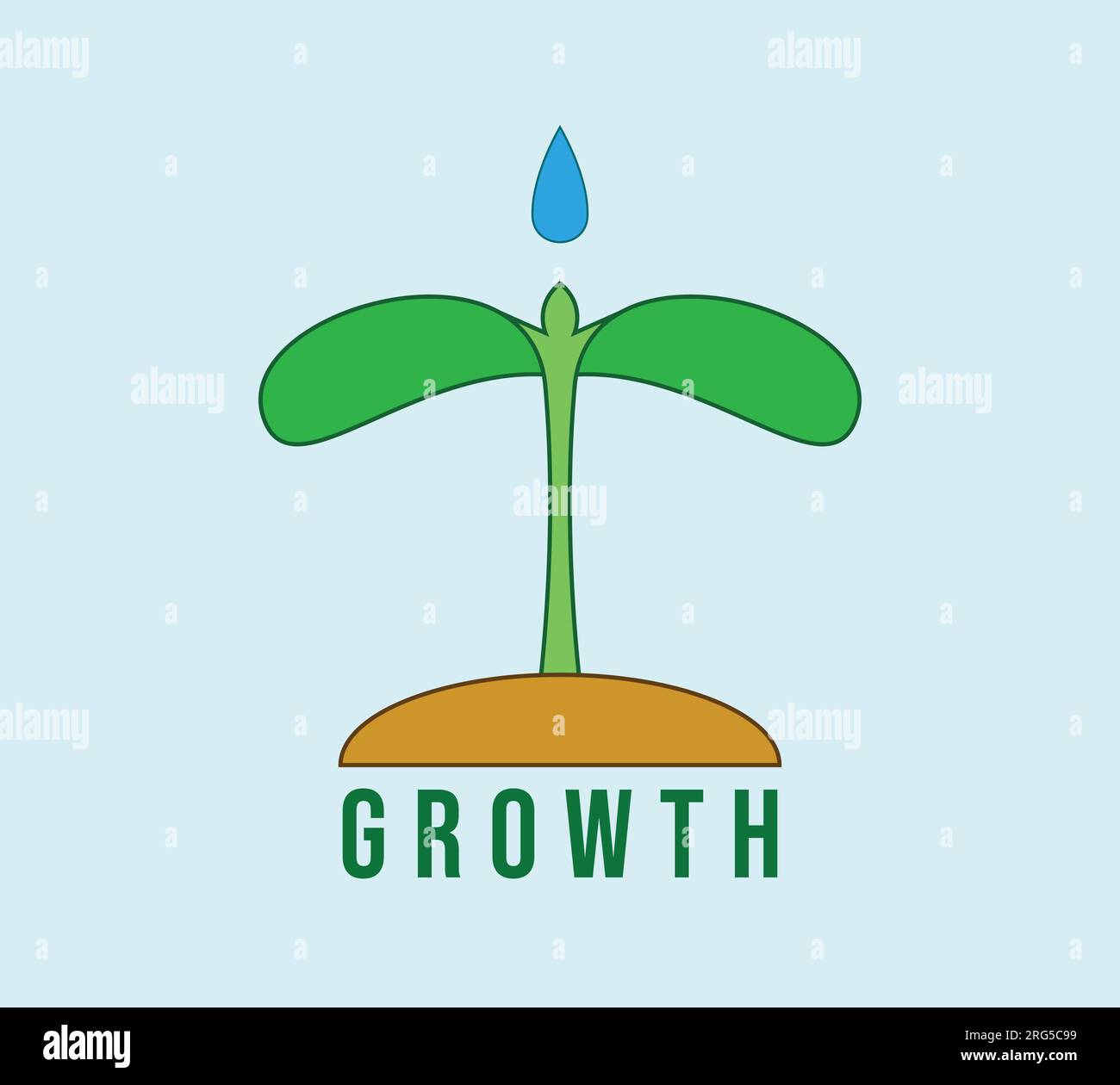 Small green tree growing Stock Vector Images - Alamy