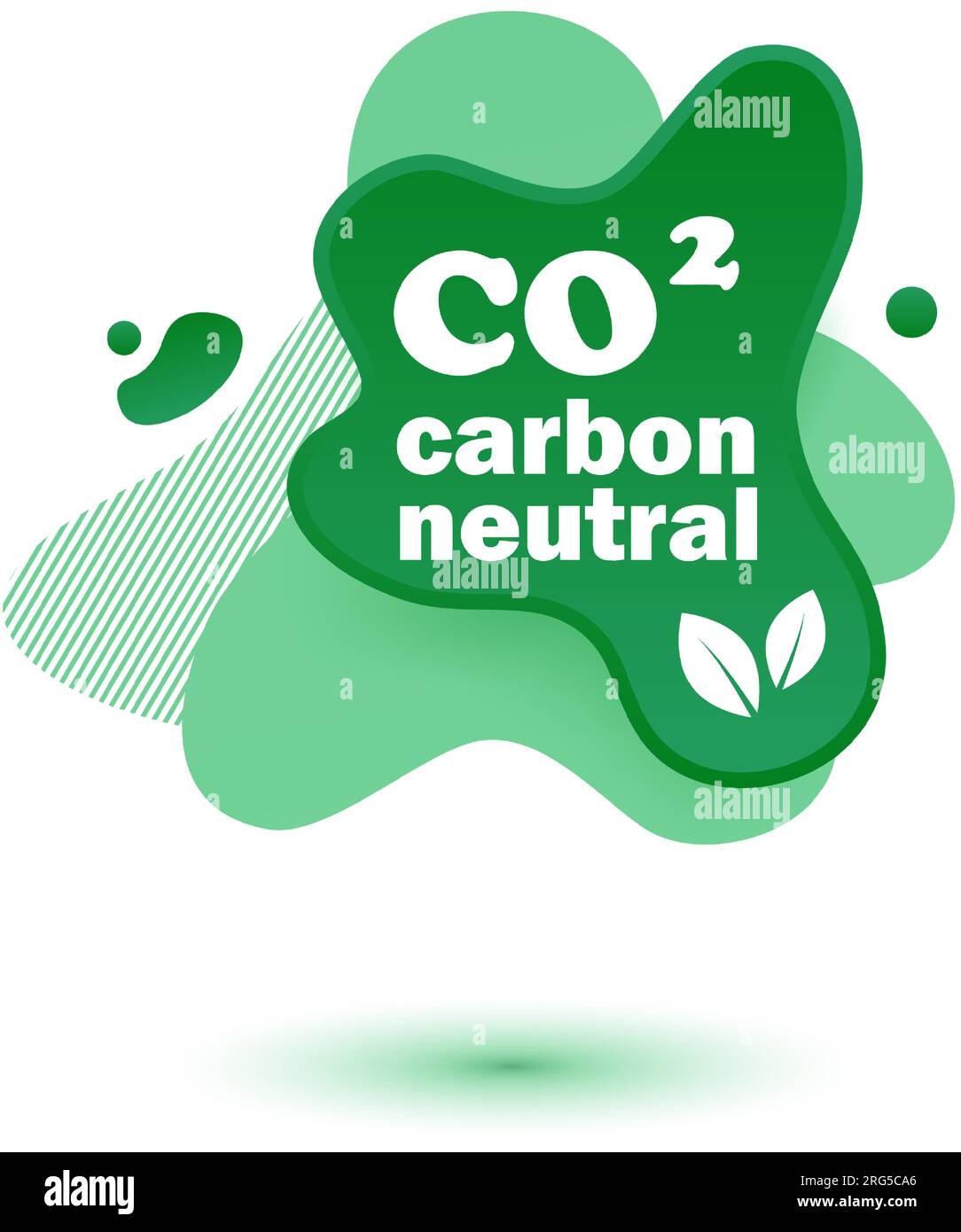 Neutral carbon CO2 stamp. Stiker neutral carbon dioxyde footprint Stock ...