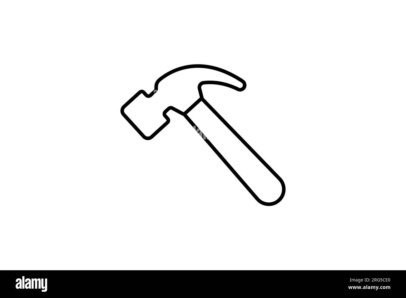 Hammer Icon. Icon related to carpentry, construction, projects. line ...