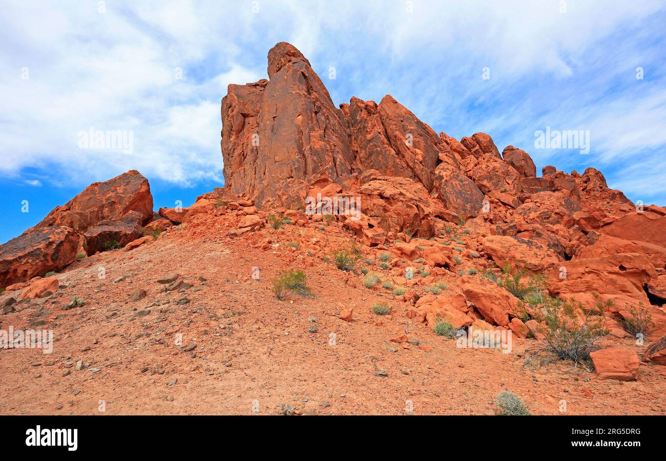 Gibraltar Rock close up - Valley of Fire State Park, Nevada Stock Photo ...