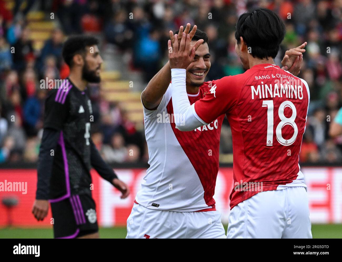 Unterhaching, Germany. 07th Aug, 2023. Soccer: Test matches, FC Bayern ...