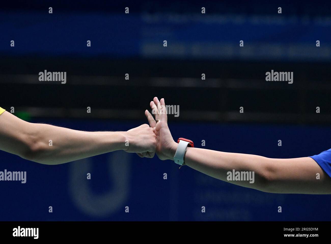 Chengdu, China's Sichuan Province. 7th Aug, 2023. Ye Hong-Wei (L)/Lee ...