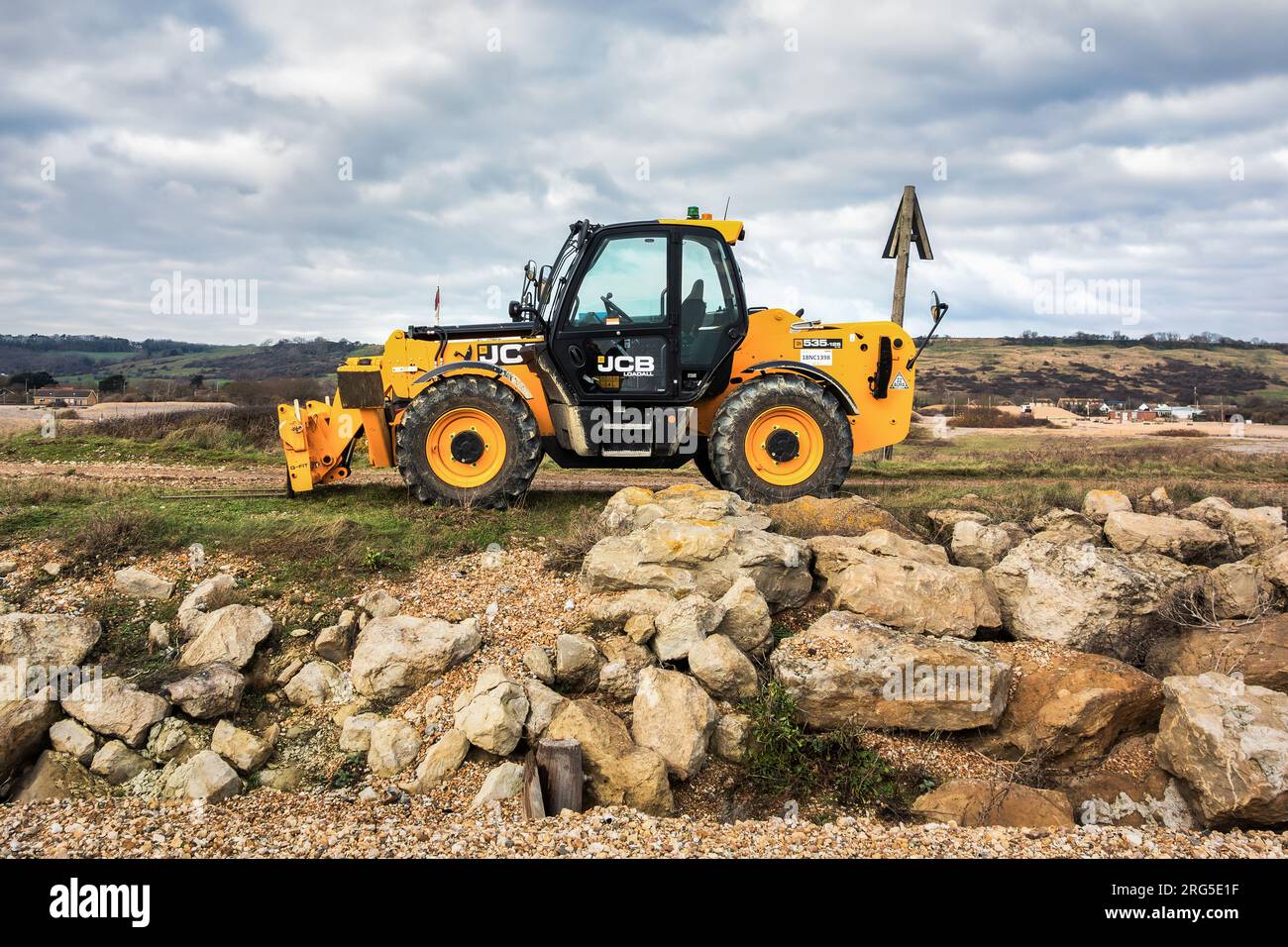 JCB Loadall 535-125 Heavy construction equipment parked on Martello ...