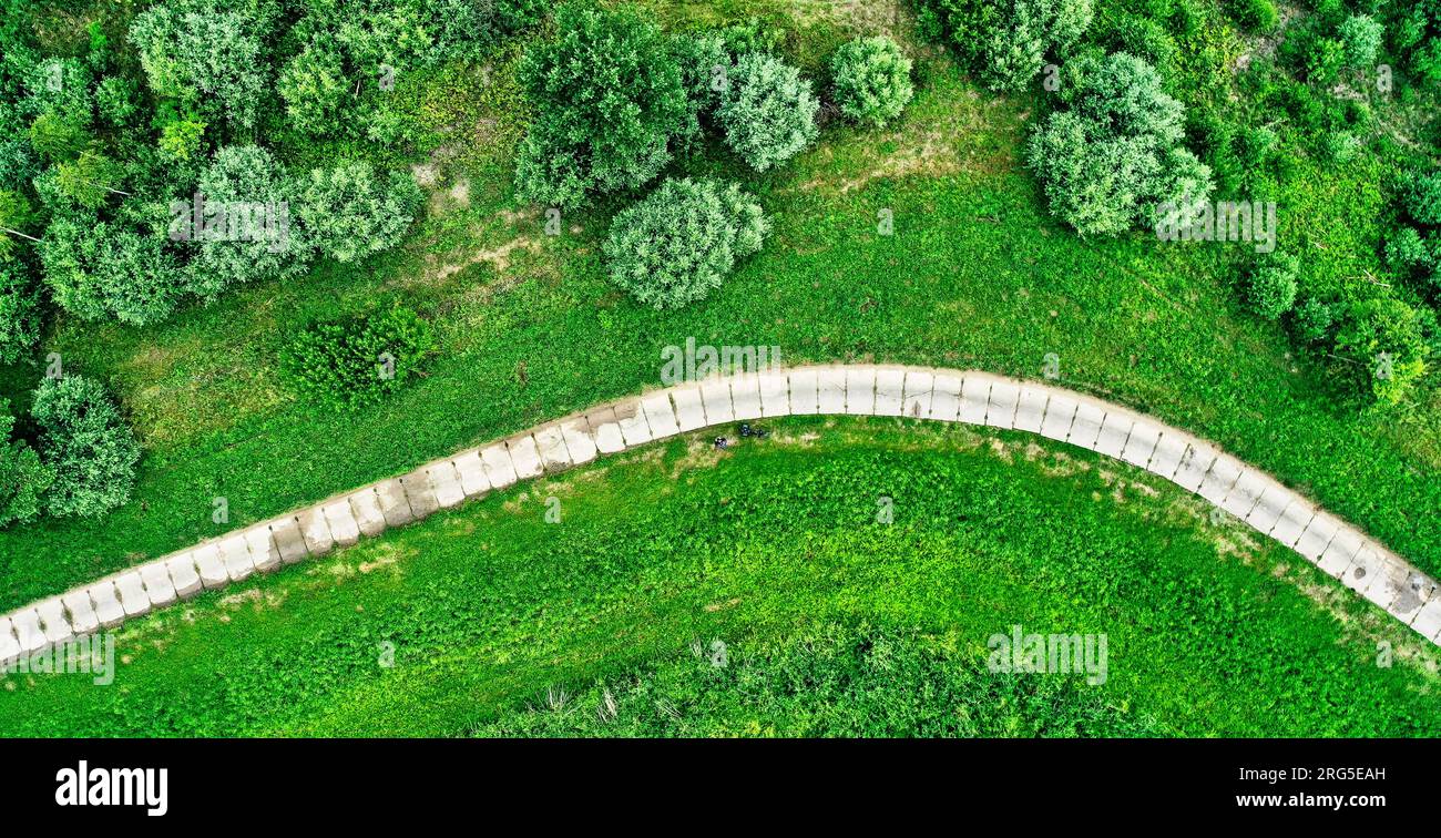 Abstract aerial view curved hi-res stock photography and images - Alamy