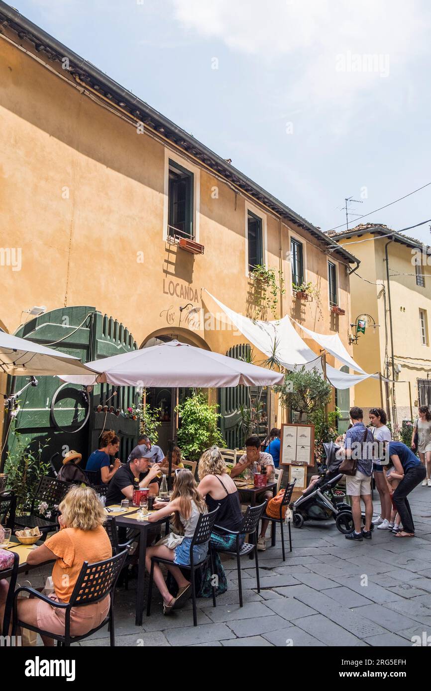 Italy, Tuscany, Lucca, local restaurant Stock Photo - Alamy