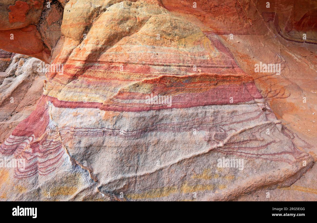 Striped rock rock formation valley hi-res stock photography and images ...