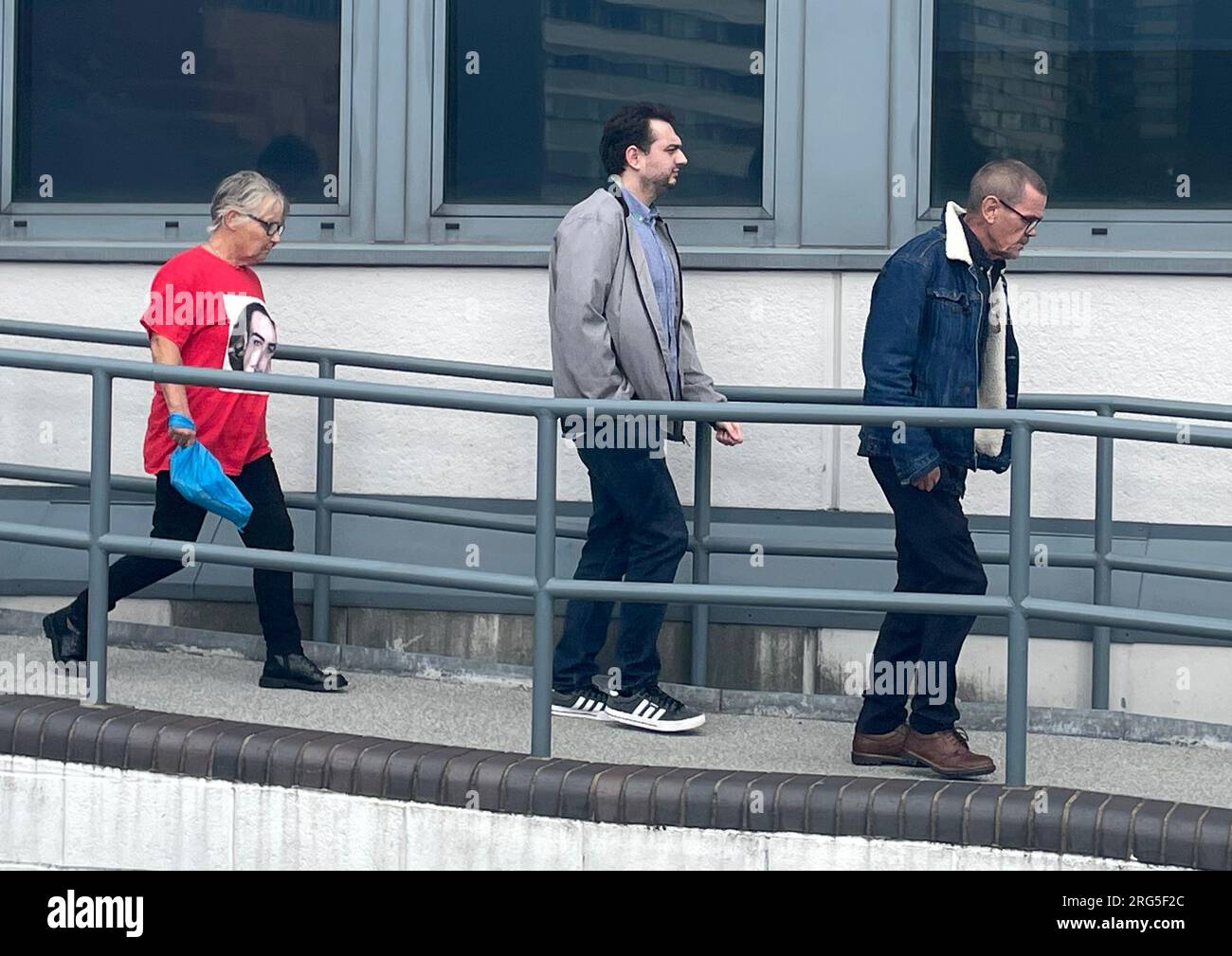Family and from of Luke Brooks leave Rochdale Coroners Court, including ...