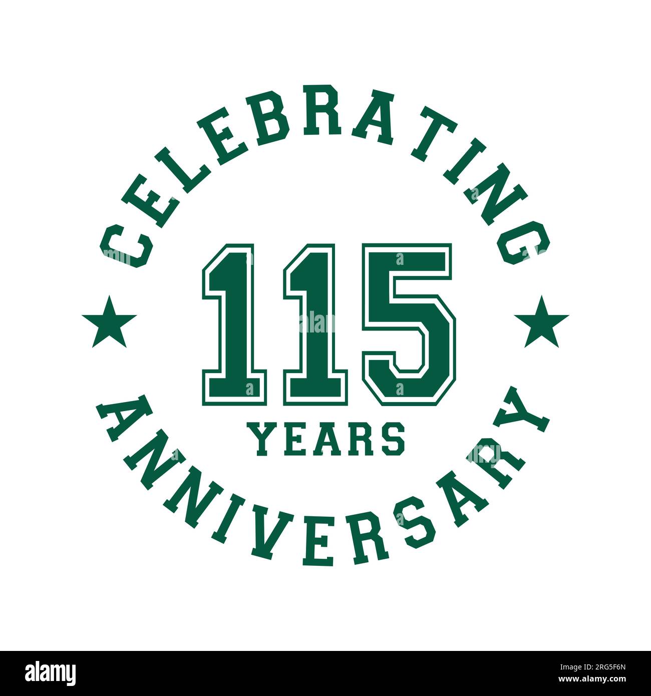 115 years Stock Vector Images - Alamy