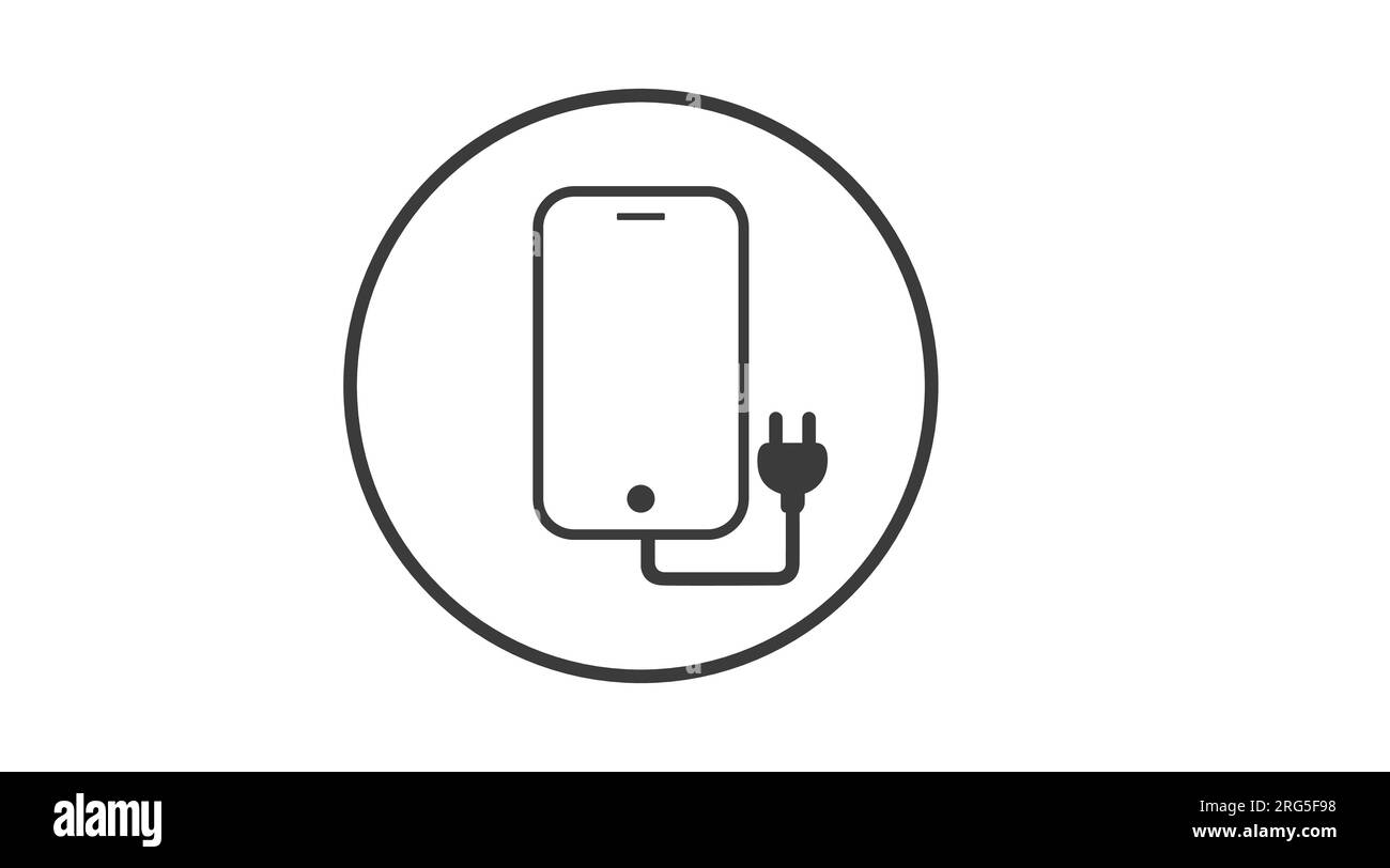 Smartphone Charge Icon. Vector isolated flat editable illustration ...