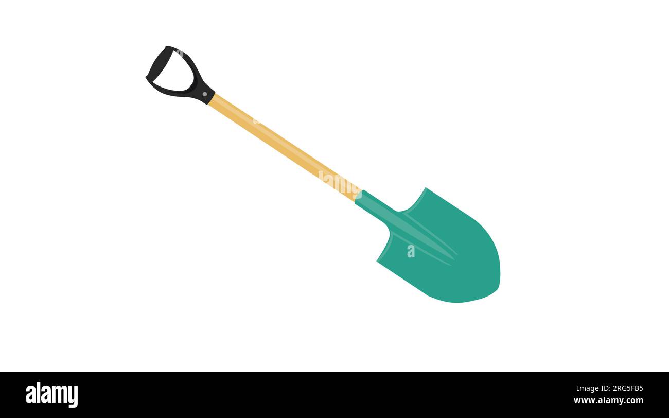 Shovel Illustration. Vector isolated flat illustration of a shovel ...