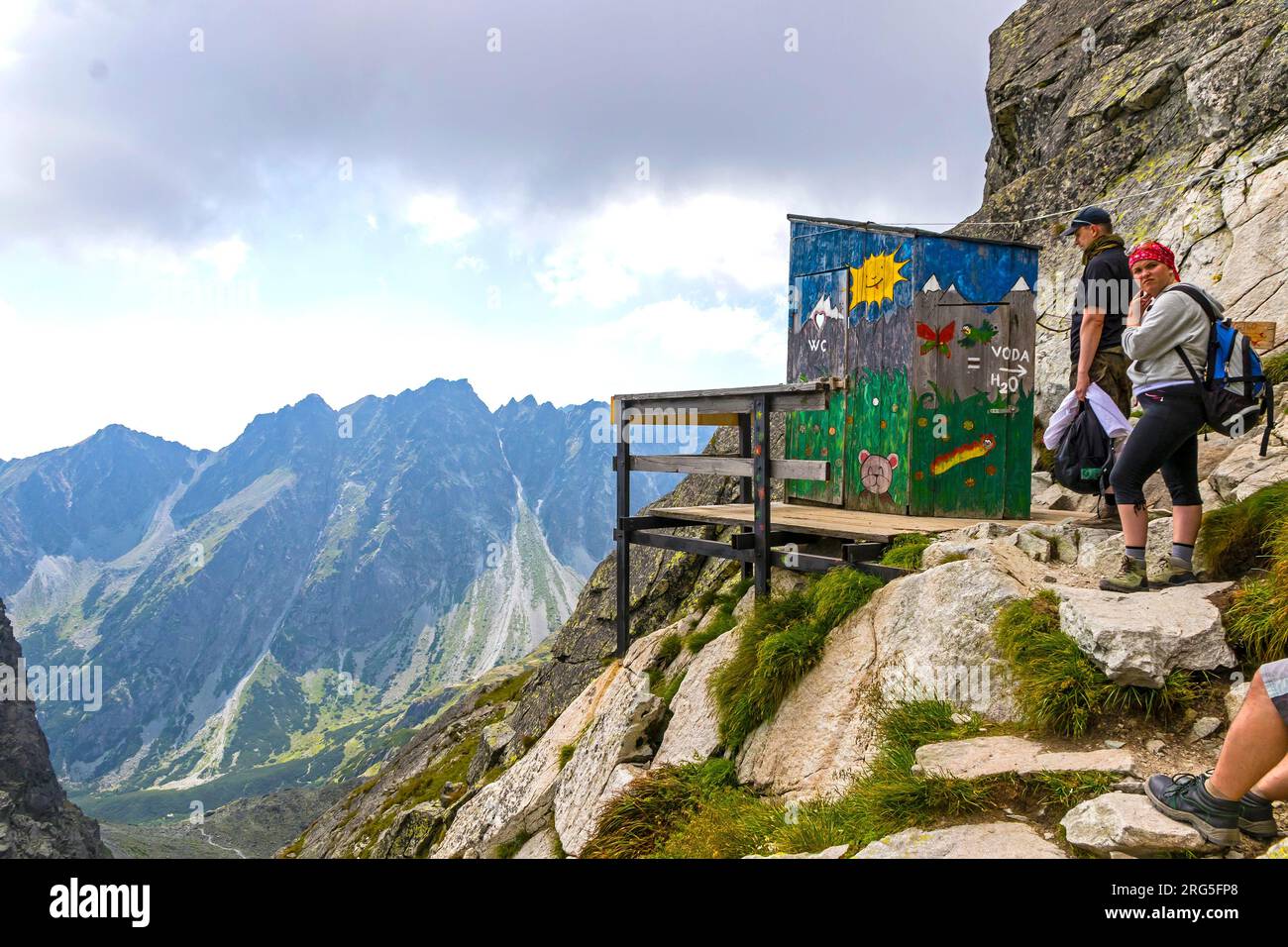 Vysoke Tatry, Slovakia - July 2023: Hiking in High Tatras Mountains ...