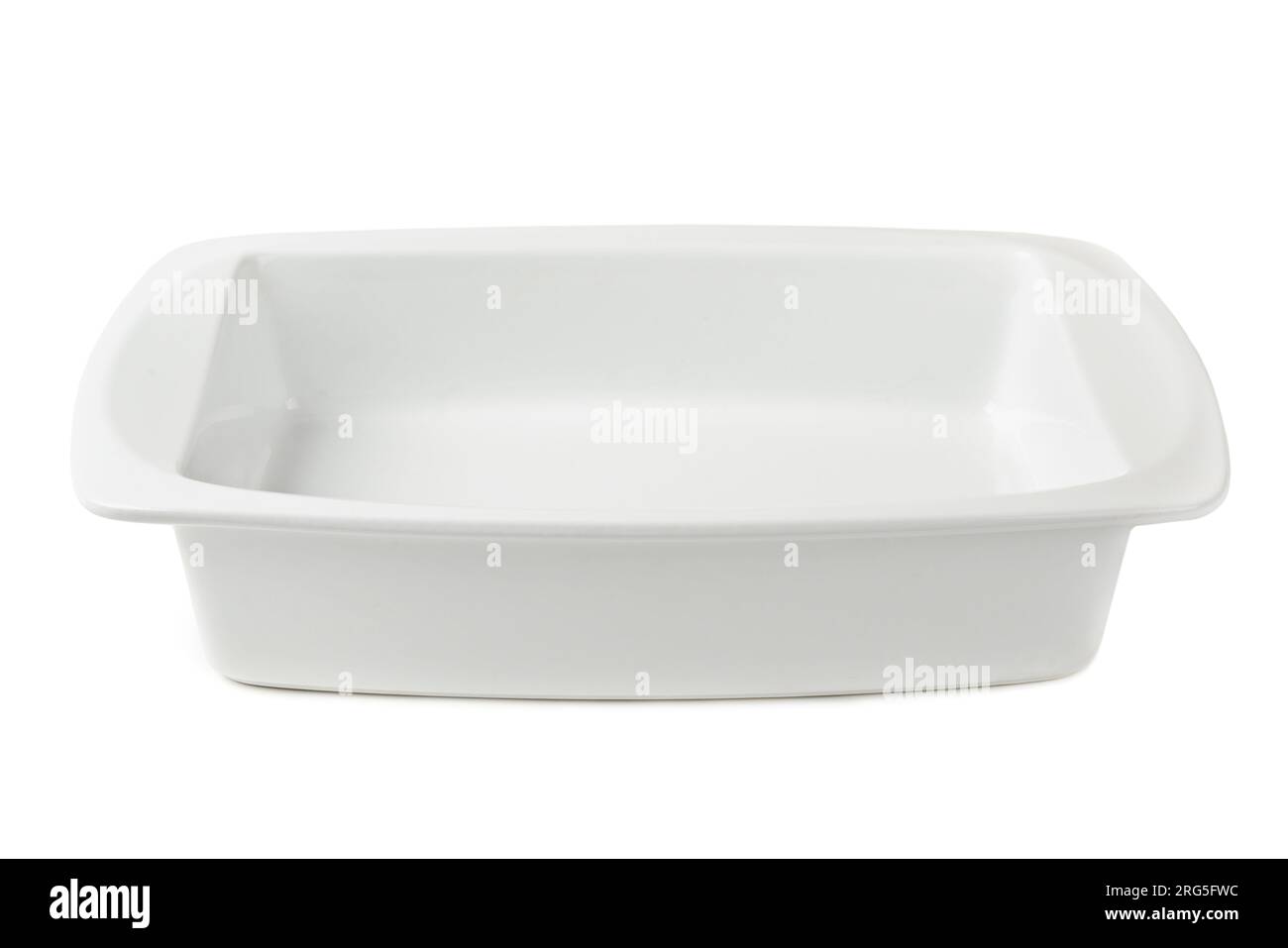 Ceramic pan isolated on white background Stock Photo - Alamy