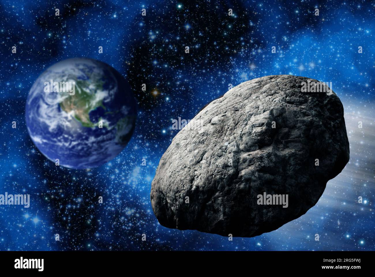 Asteroid approaching earth hi-res stock photography and images - Alamy