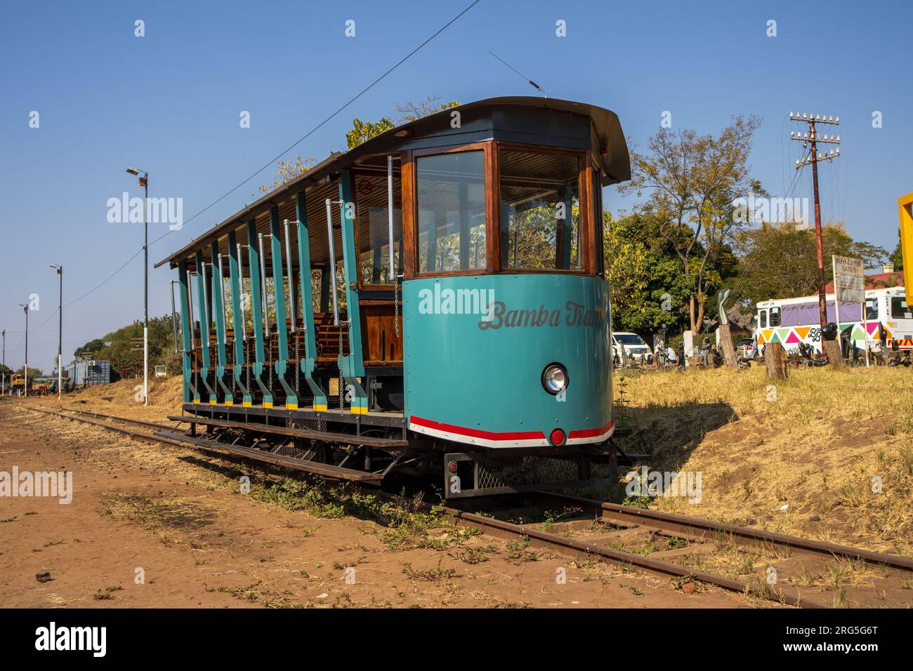 Bamba Tram at Victoria Falls, Zimbabwe Stock Photo - Alamy
