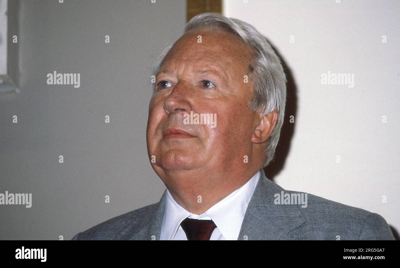 Sir Edward Heath Stock Photo - Alamy