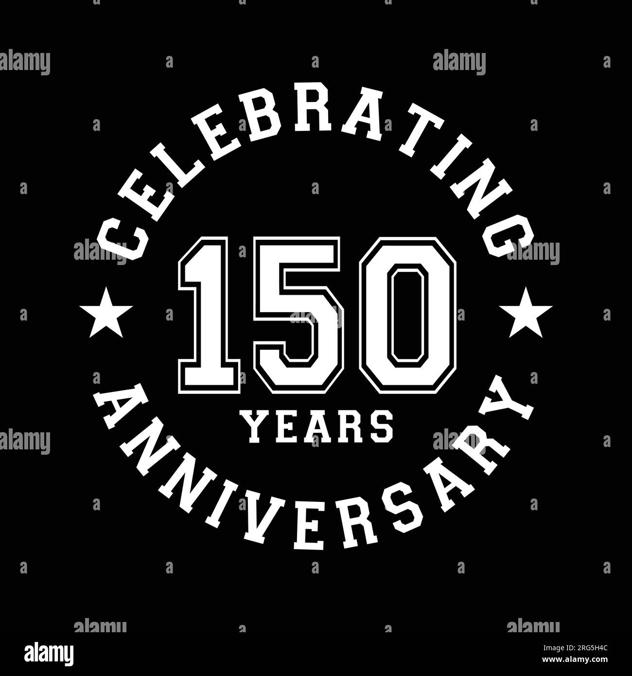 150 years logo Black and White Stock Photos & Images - Alamy