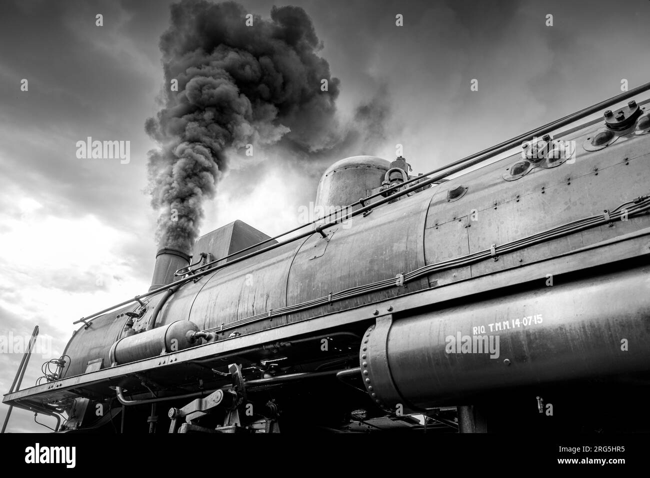 Historic steam train in the Sienese countryside, Tuscany,Italy, Europe ...