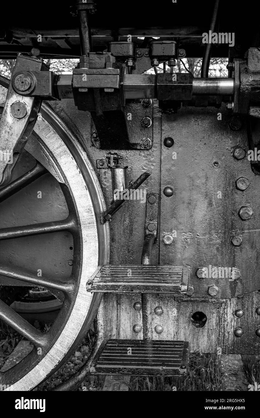 Historic steam train in the Sienese countryside, Tuscany,Italy, Europe ...
