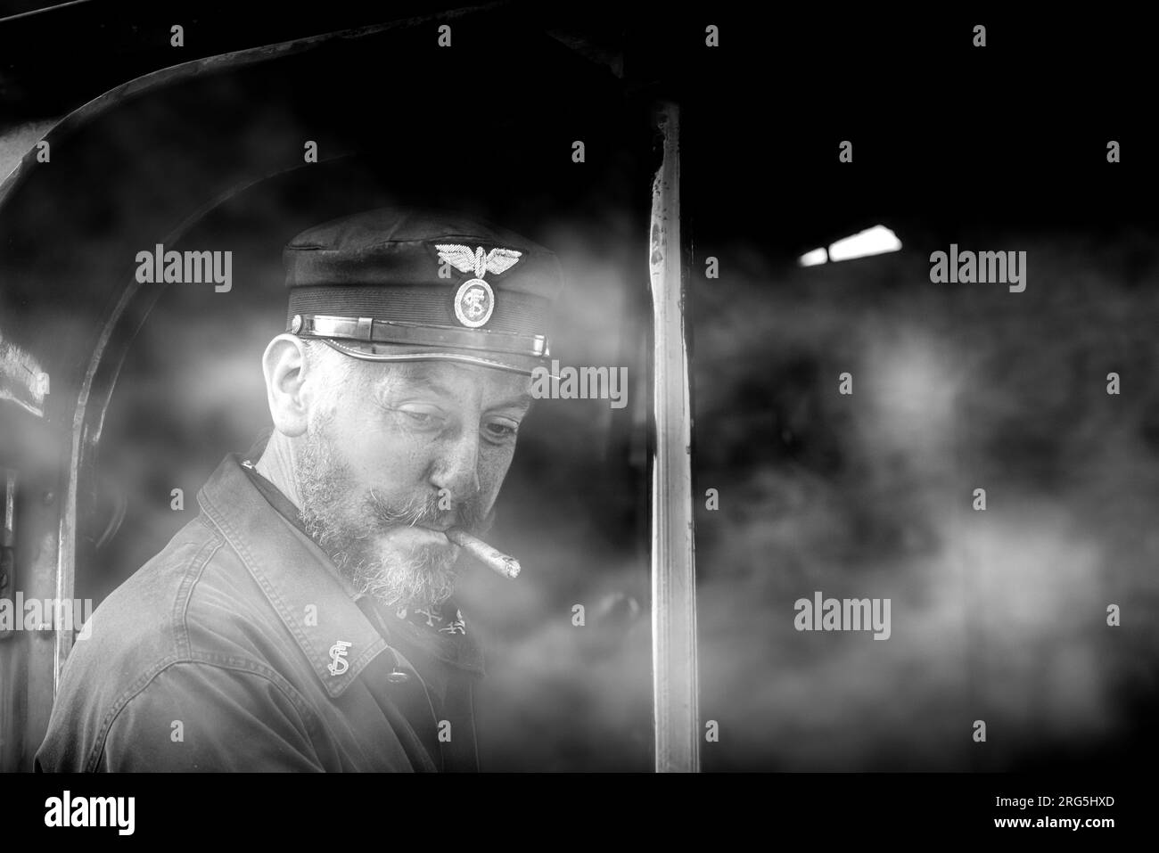 Historic steam train in the Sienese countryside, Tuscany,Italy, Europe ...