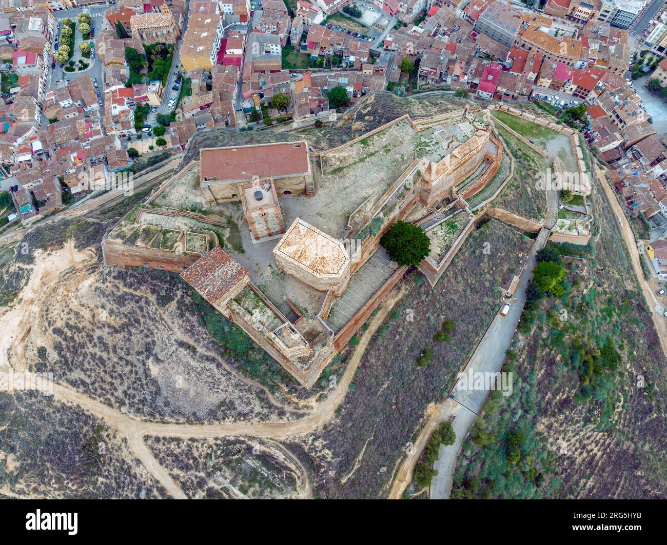 Castle fortress of Monzón Huesca of Muslim origin, Order of the Temple ...