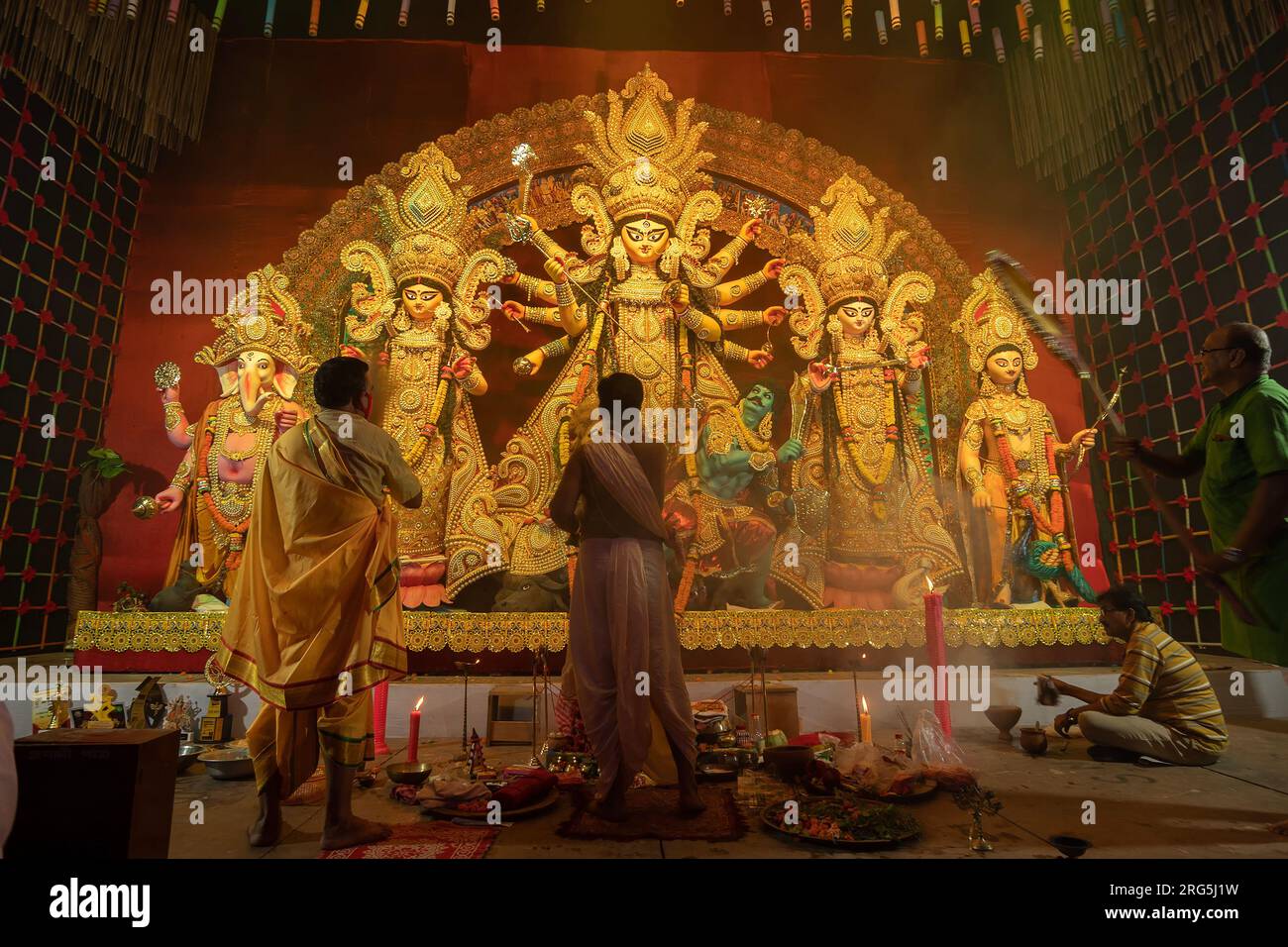 Ashtami rituals hi-res stock photography and images - Alamy