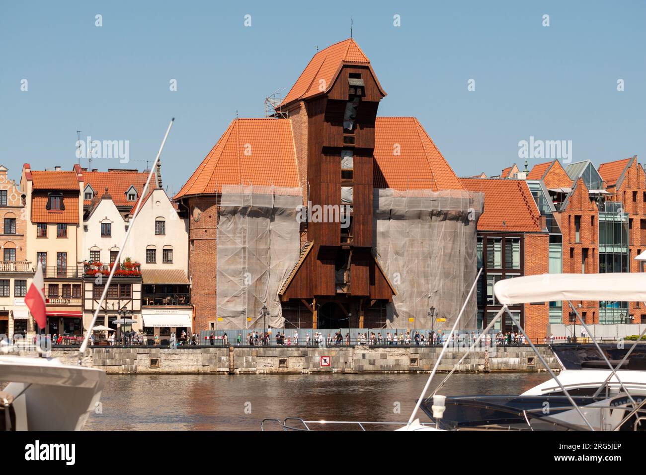 The Crane or Zuraw East side under renovation as seen across Motlawa ...