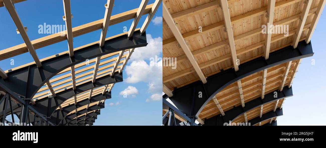 Before And After Shed, Roof Construction, Process Of Building A Wooden ...