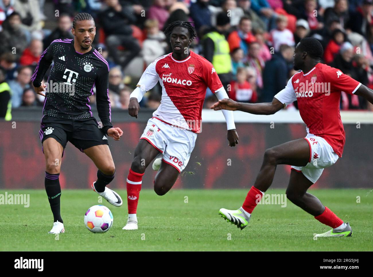 Unterhaching, Germany. 07th Aug, 2023. Soccer: Test matches, FC Bayern ...
