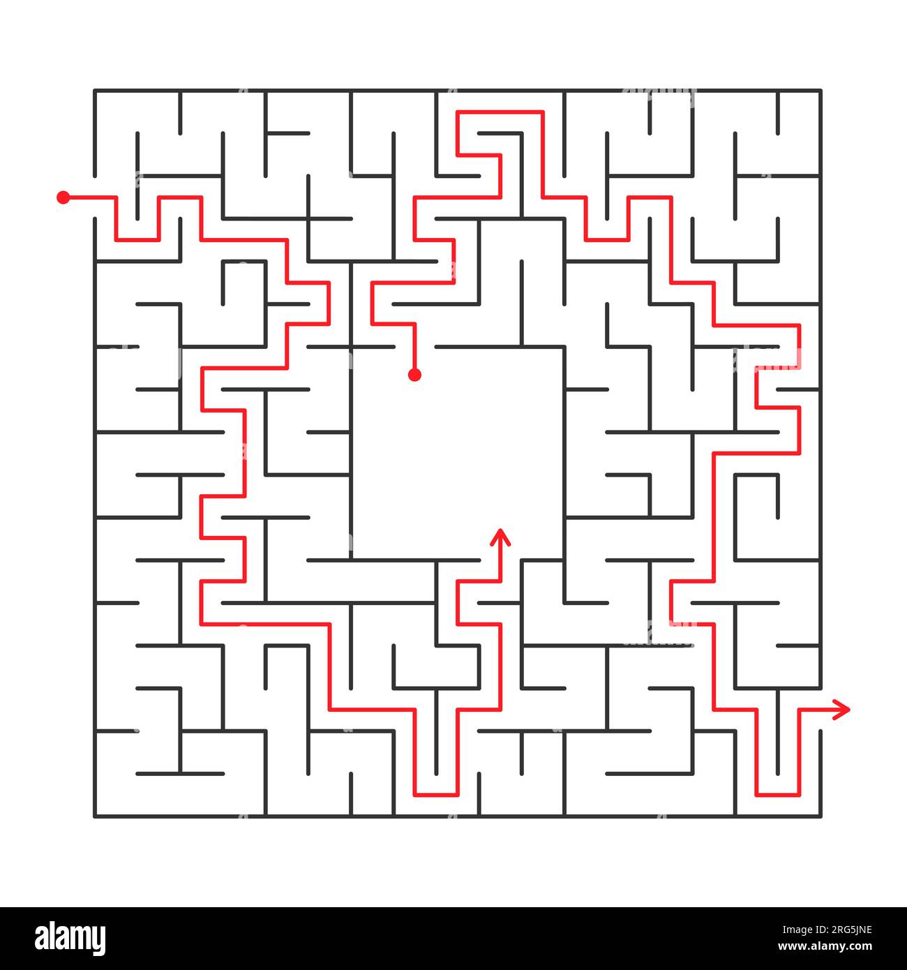Children's educational game finding the right way. The maze is a puzzle ...