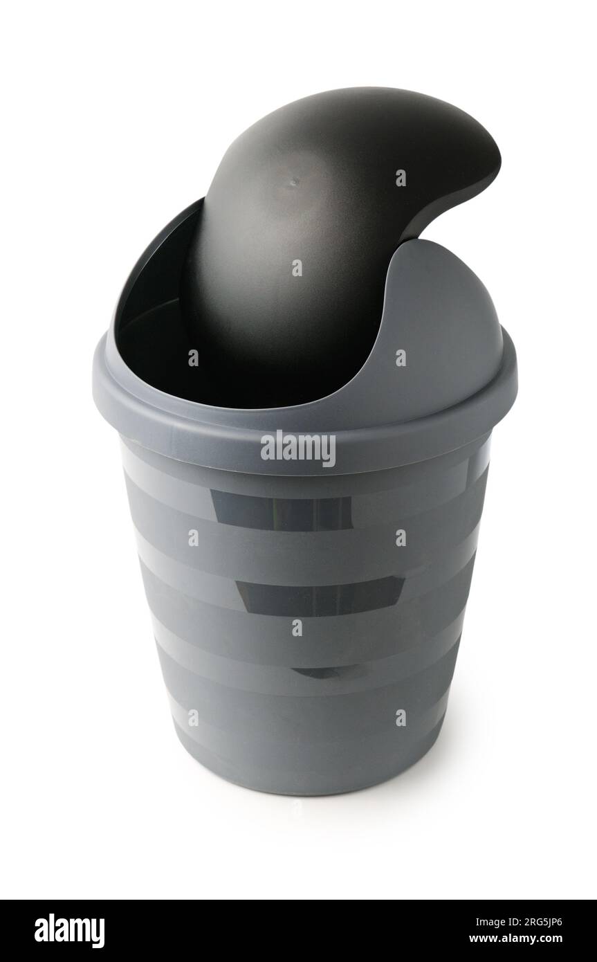 garbage pail isolated on white background Stock Photo - Alamy