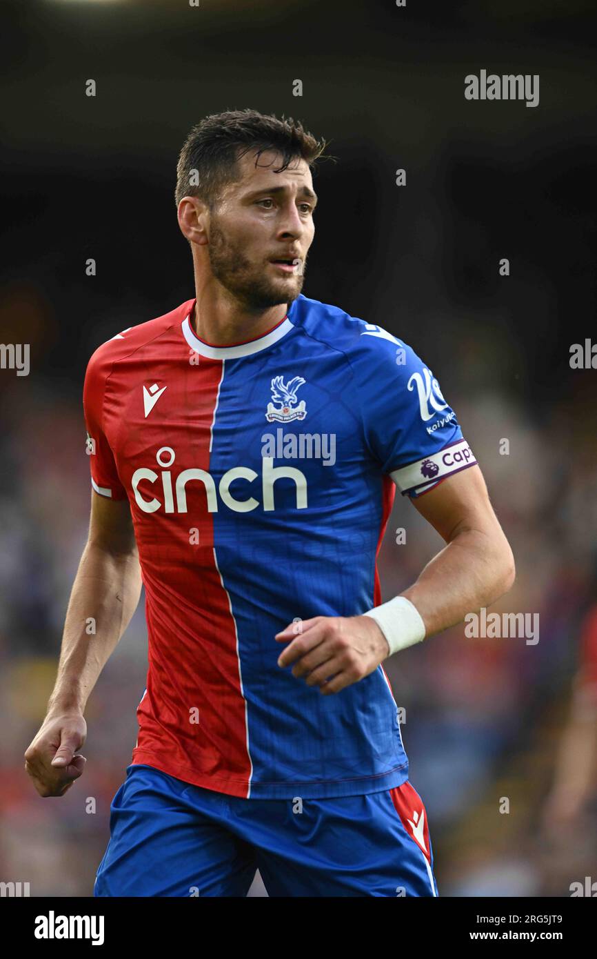 LONDON, ENGLAND - AUGUST 5: Joel Ward of Crystal Palace during the pre ...