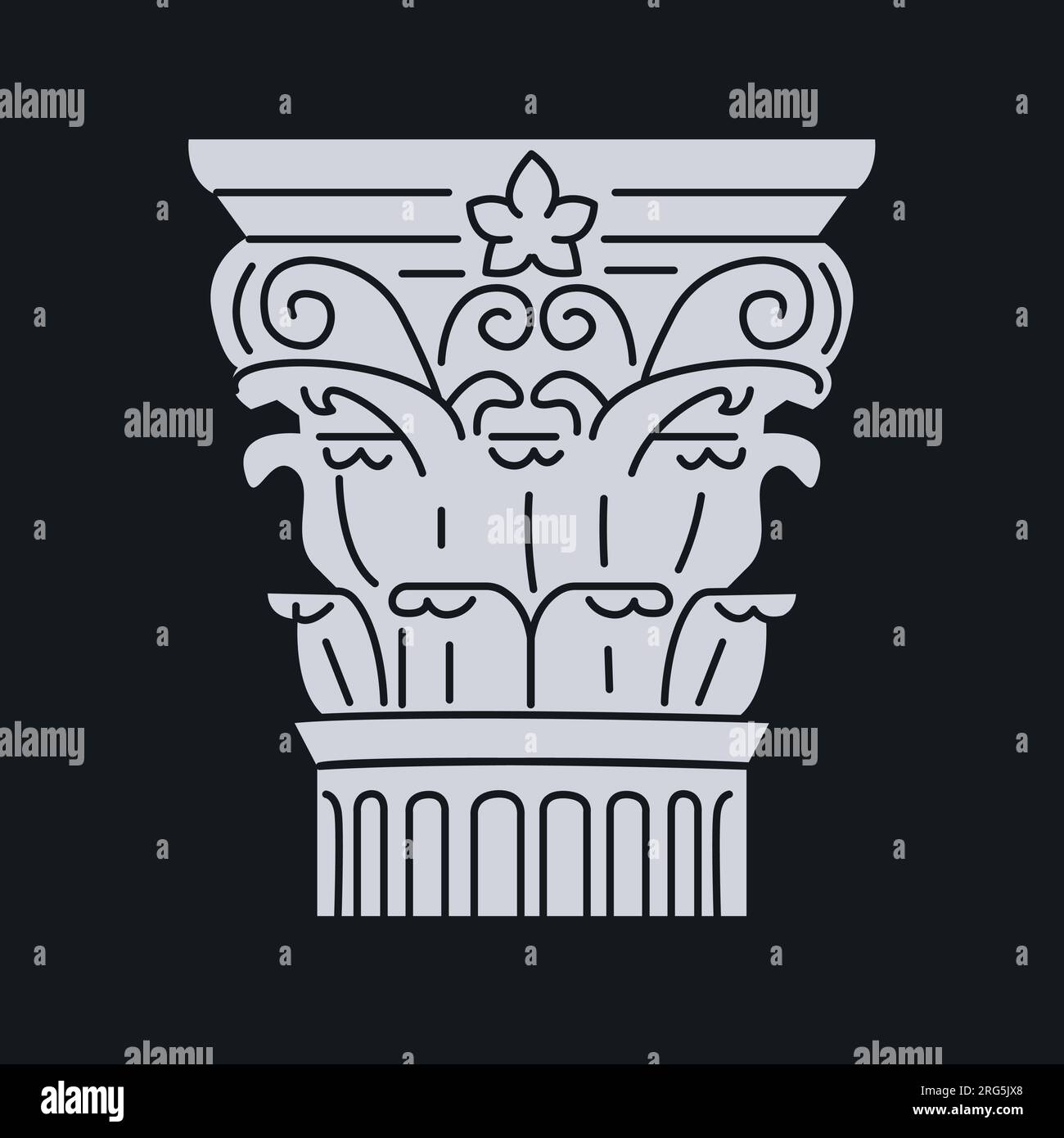 Corinthian Column Vector