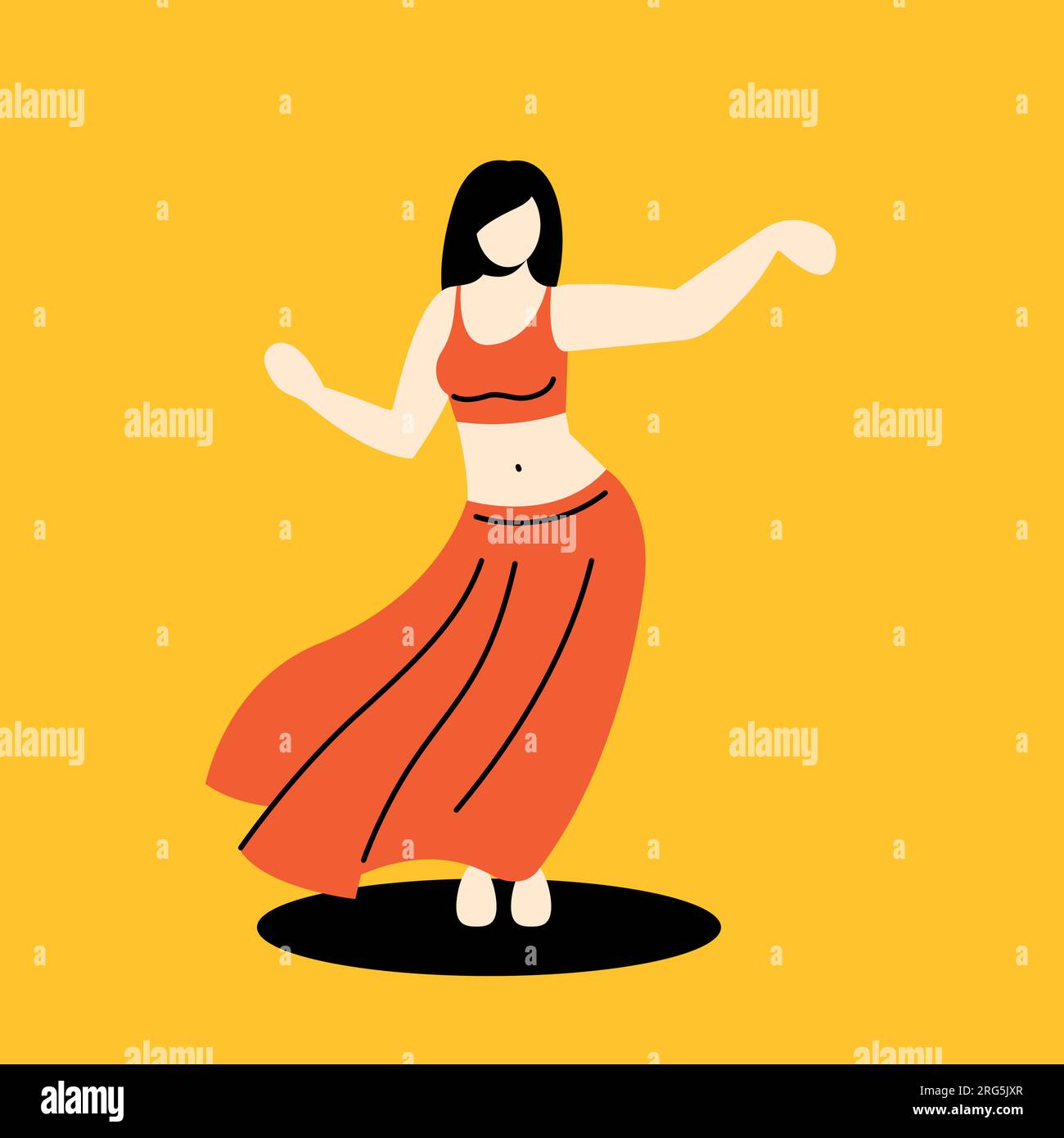 Woman performs a sacred dance color concept. Contemporary dance ...