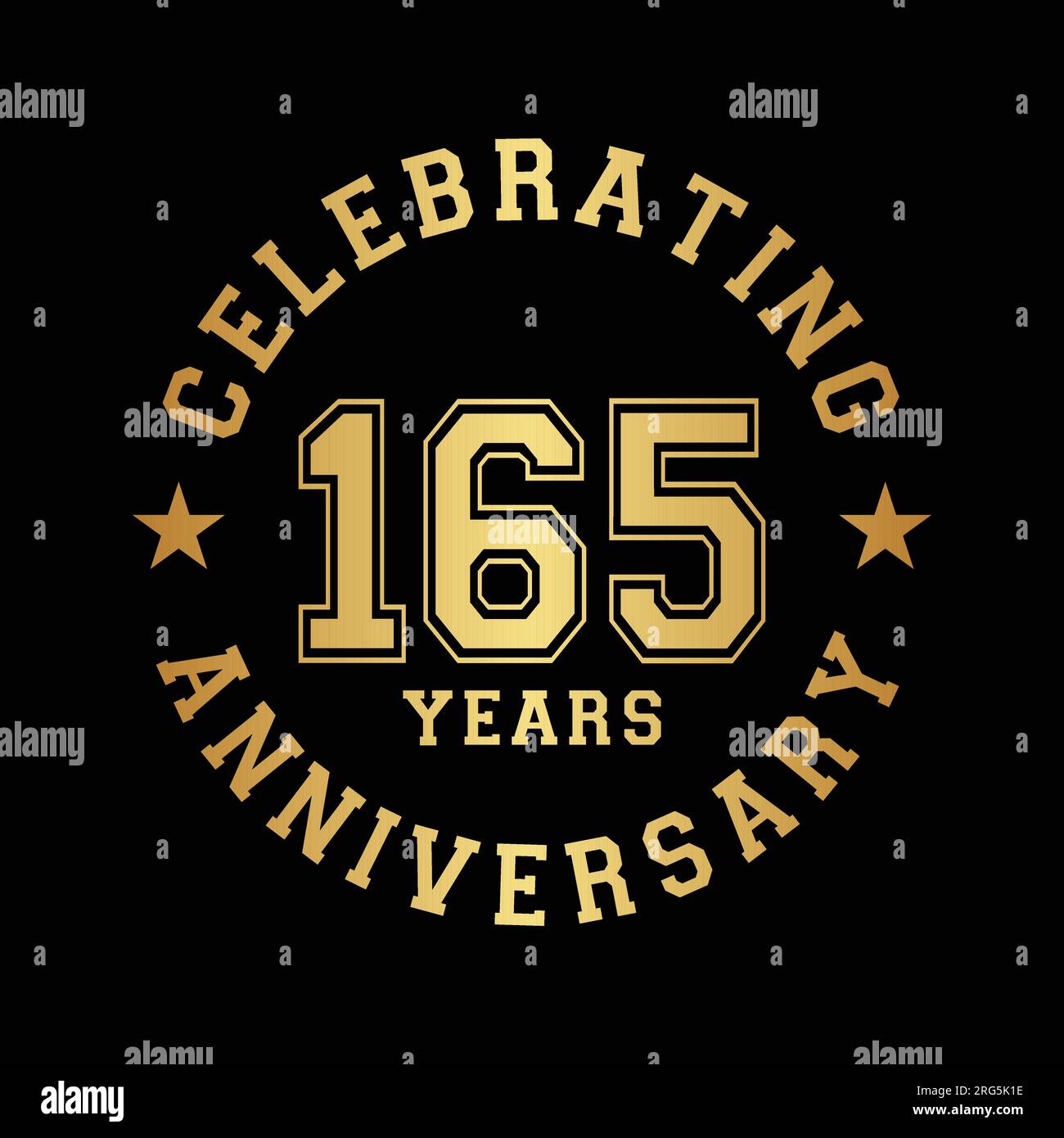 165 years anniversary celebration design template. 165th vector and ...