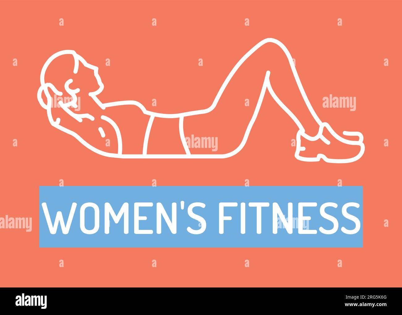 Girl Doing Crunch black line icon. Pictogram for web page, mobile app ...