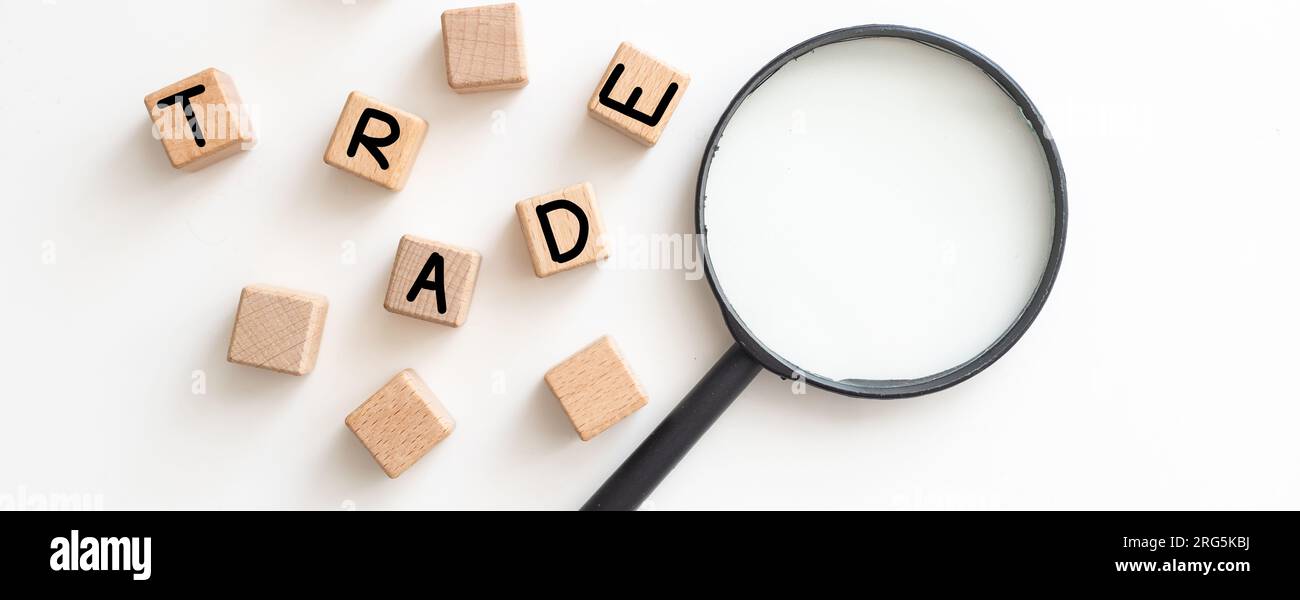 Trade - Abstract hand writing word to represent the meaning of ...