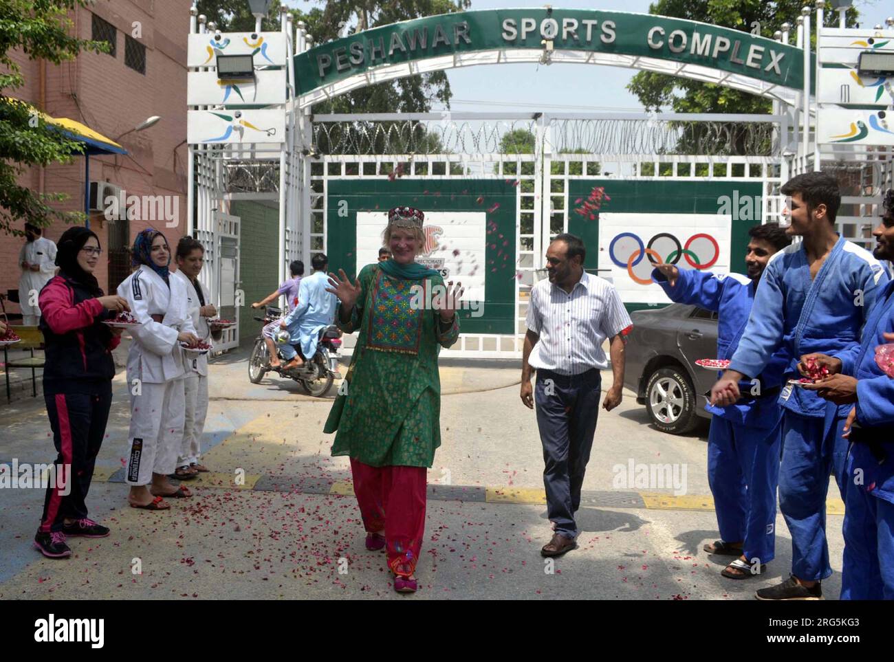Nawabshah,, August 7, 2023. Olympic Medalist, European Champion ...