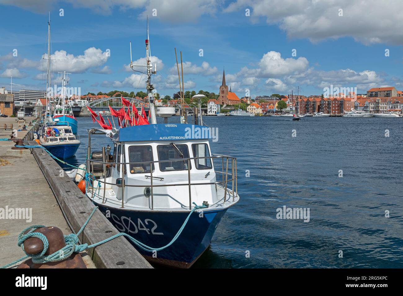 Boats, harbour, Sønderborg, Syddanmark, Denmark Stock Photo - Alamy