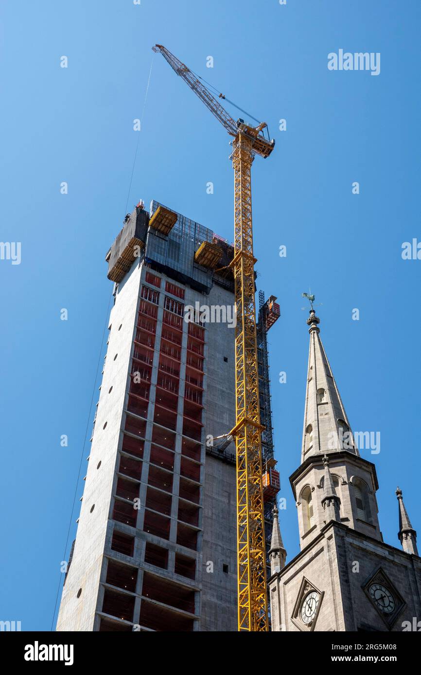 A high rise supertall under construction in the NoMad neighborhood of ...