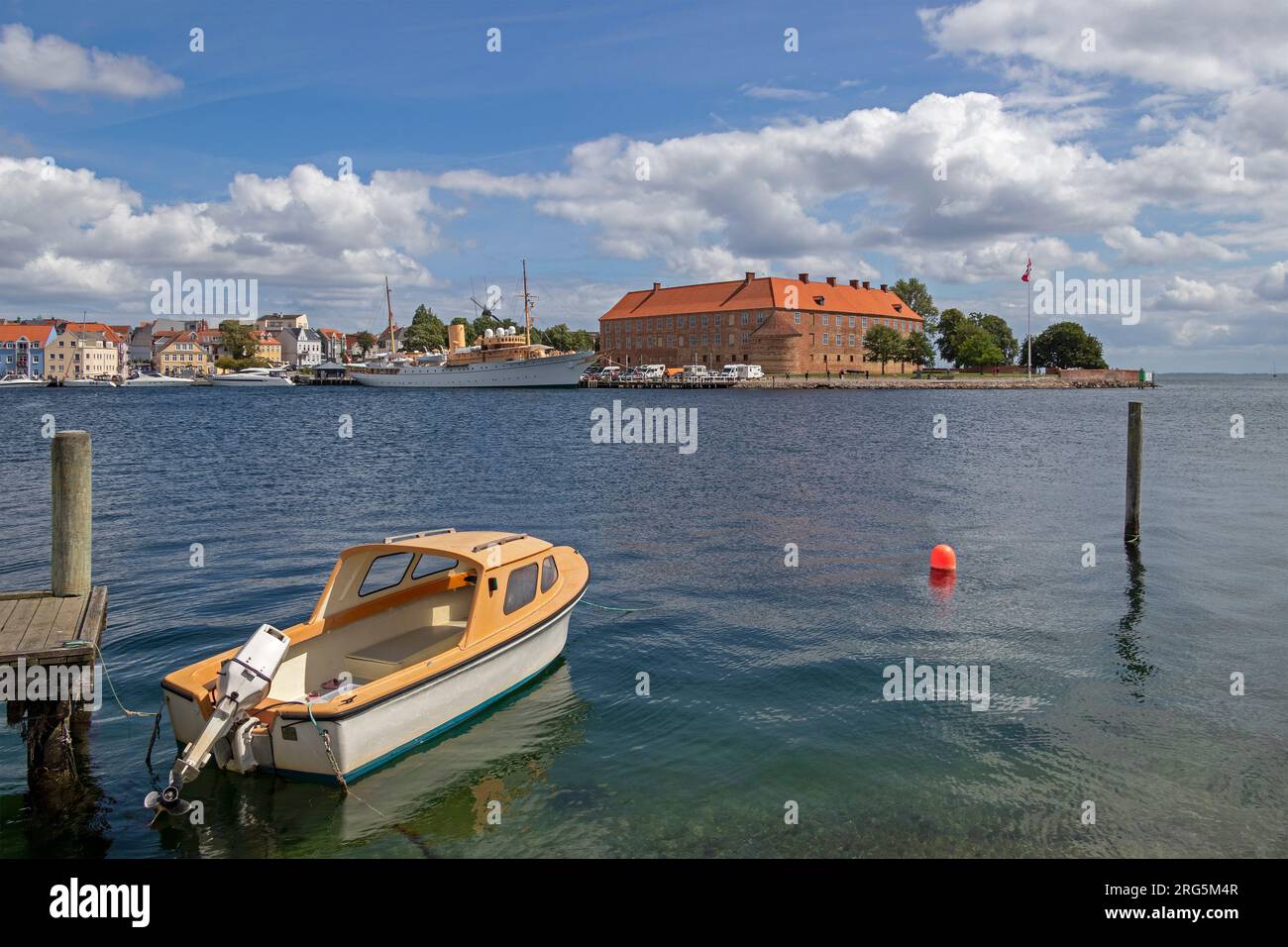 Harbour, boat, castle, Sønderborg, Syddanmark, Denmark Stock Photo - Alamy