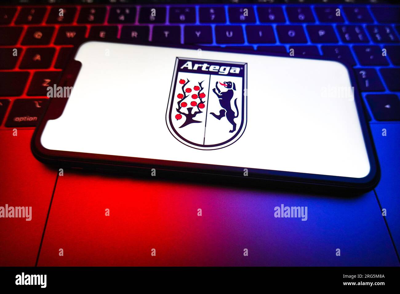 China. 07th Aug, 2023. In this photo illustration, the Artega logo is ...