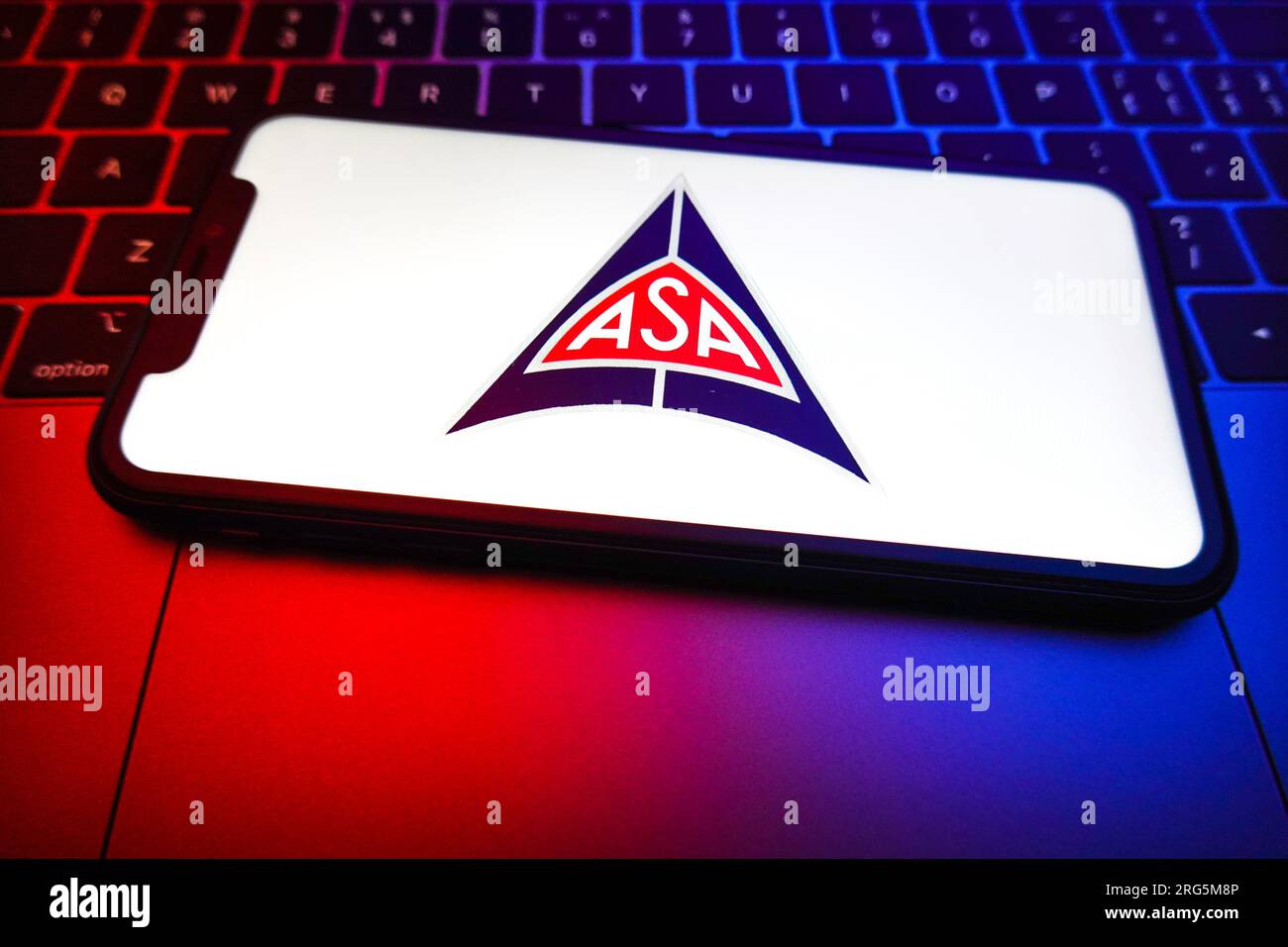 China. 07th Aug, 2023. In this photo illustration, the ASA logo is ...