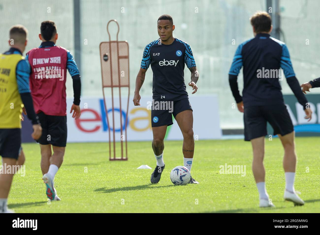 SSC Napoli’s Brazilian defender Natan Bernardo de Souza controls the ...
