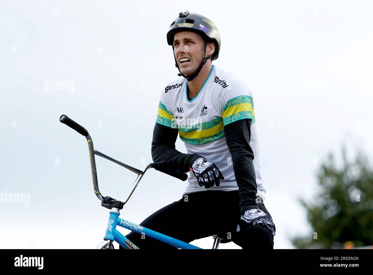 Australia's Logan Martin looks on after competing in Heat 2 of the Men ...