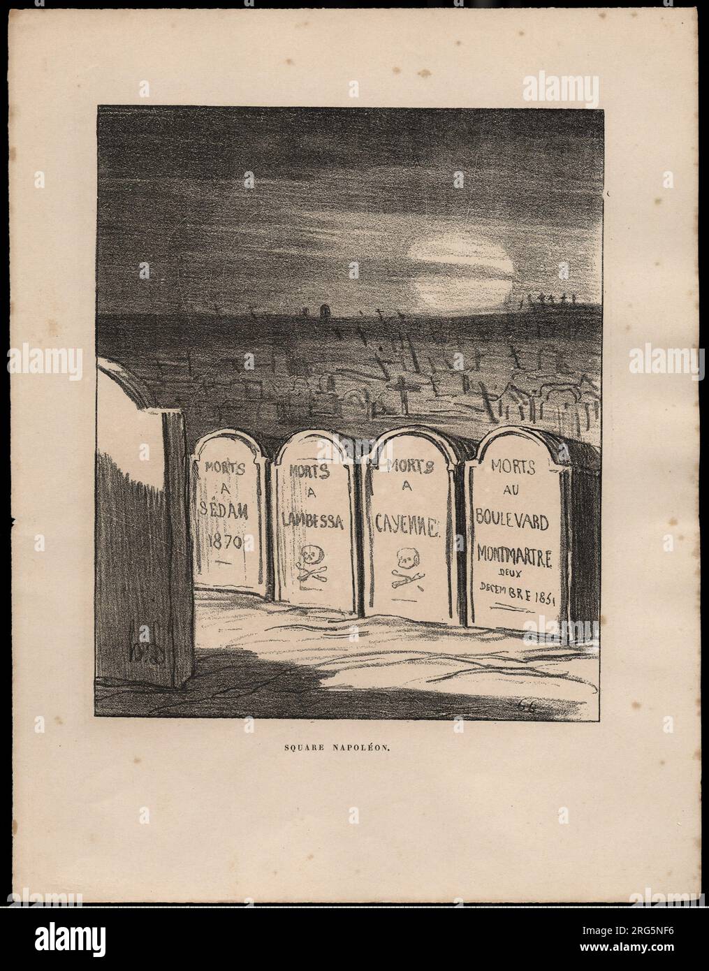 Square Napoléon. (Napoléon Square), from Album du Siége 1871 by Amédée ...